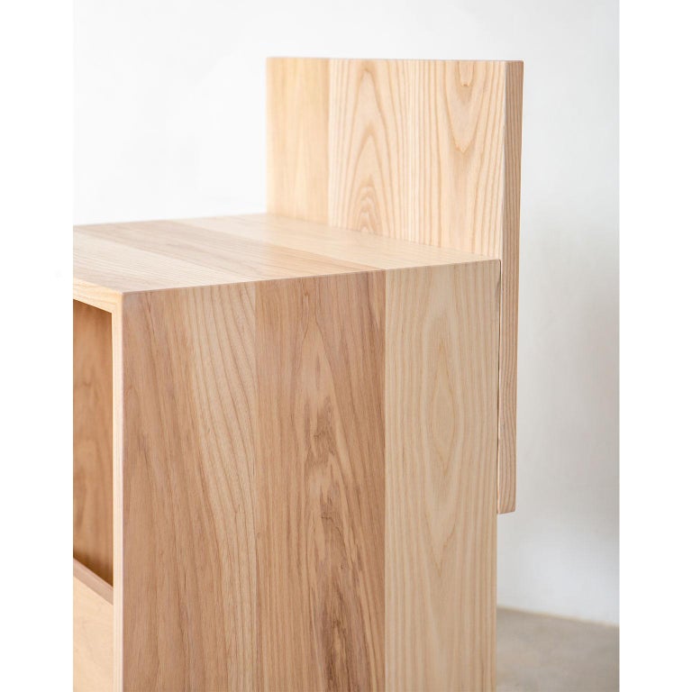 Solid Wood Slab Counter Stool For Sale at 1stDibs