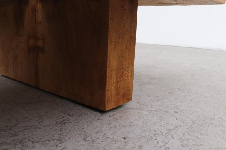 Solid Wood Split Top Bench or Coffee Table at 1stDibs
