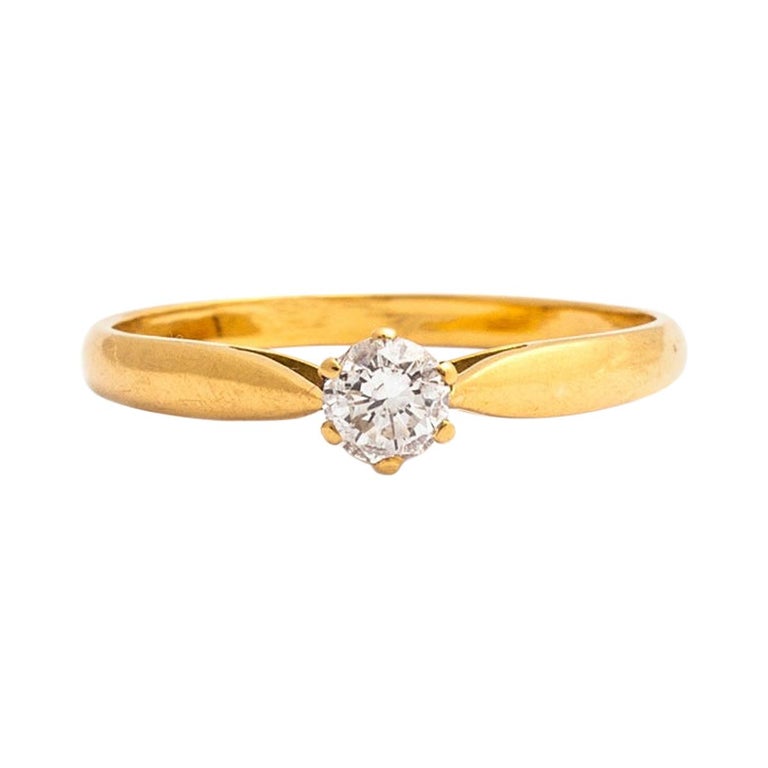 Solitaire Diamond Ring For Sale at 1stDibs