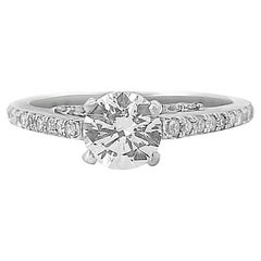 Customizable 1 Carat Round Solitaire Diamond Ring in 18k Solid Gold For ...