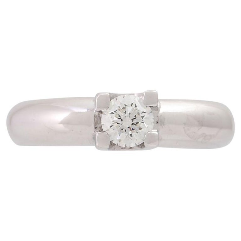Solitaire Ring with Brilliant 0.50 Ct, Grav For Sale at 1stDibs