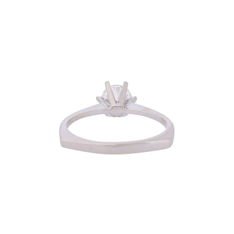 Solitaire Ring with Brilliant Approx. 0.5 Ct, For Sale at 1stDibs