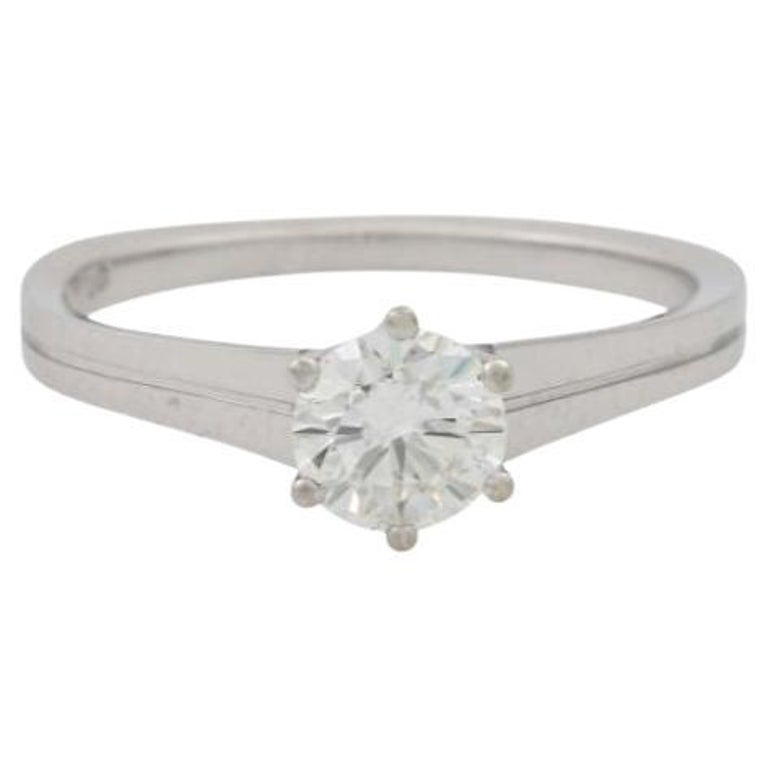 Solitaire Ring with Brilliant Approx. 0.55 Ct, 'Engraved' For Sale at ...