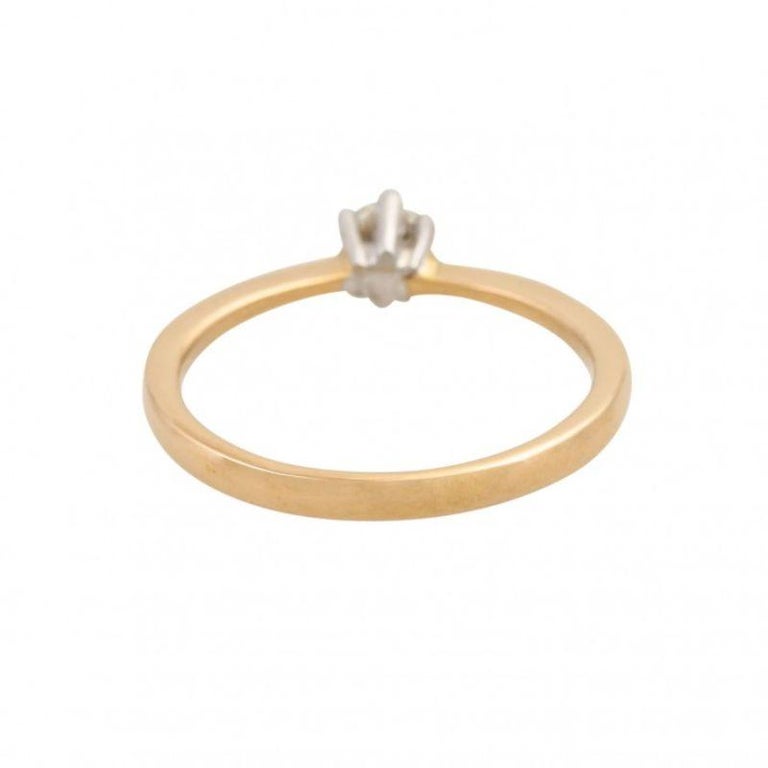 Solitaire Ring with Brilliant For Sale at 1stDibs