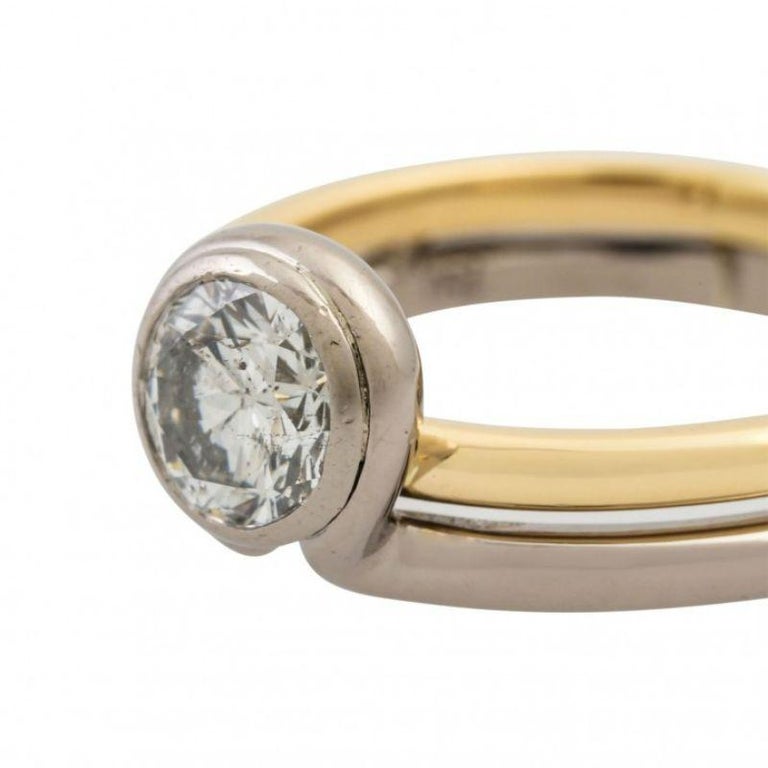 Solitaire Ring with Brilliant For Sale at 1stDibs