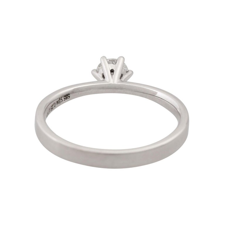 Solitaire Ring with Brilliant For Sale at 1stDibs