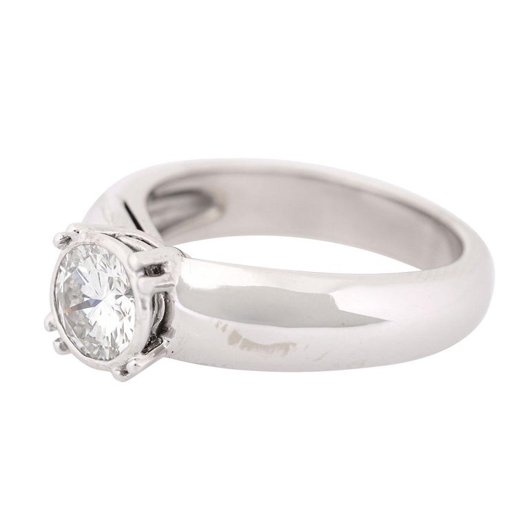 Solitaire Ring with Brilliant For Sale at 1stDibs