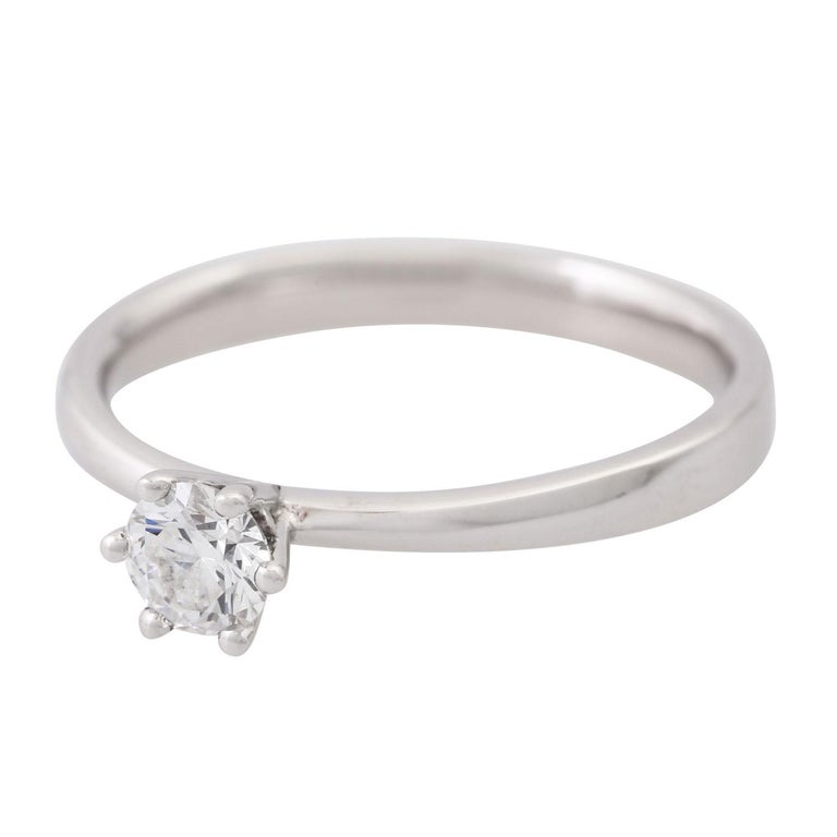 Solitaire Ring with Brilliant For Sale at 1stDibs
