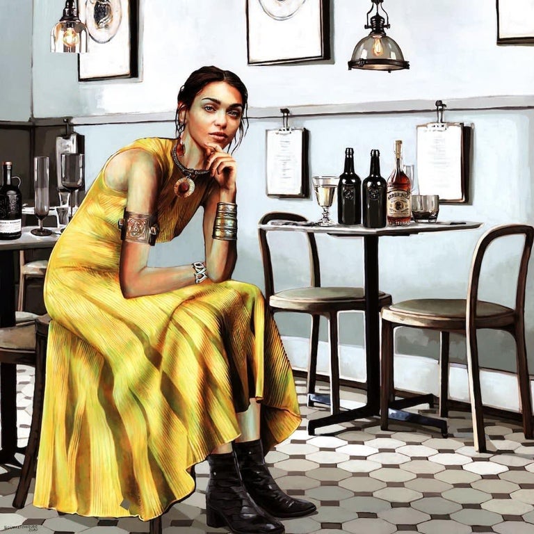 Solmaz Tohidloo - Untitled IV, Mixed Media Art on Canvas Painting by ...