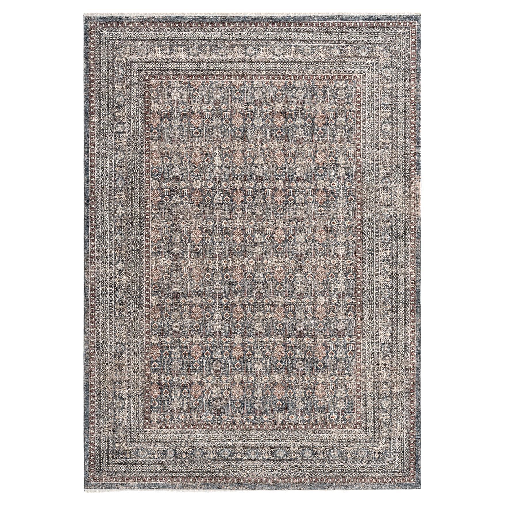 Contemporary Blue Silk Area Rug at 1stDibs | silk area rugs