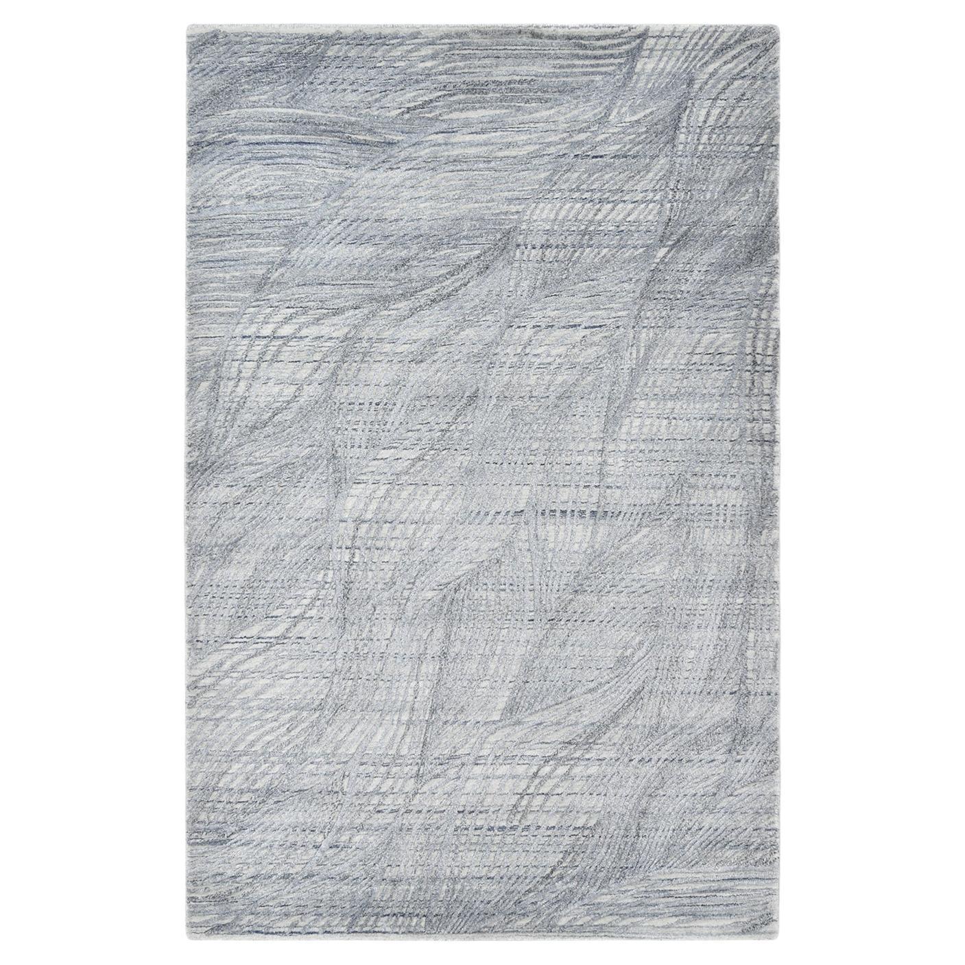Solo Rugs Modern Handloom Gray Area Rug For Sale at 1stDibs