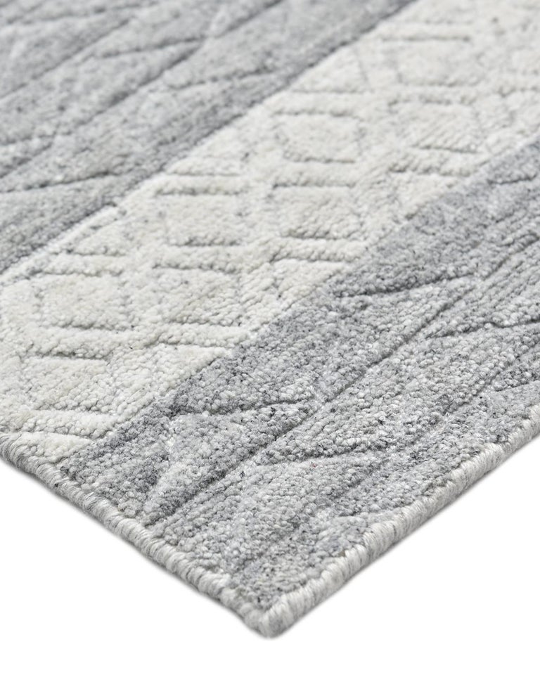 Solo Rugs Modern Handloom Gray Area Rug For Sale at 1stDibs