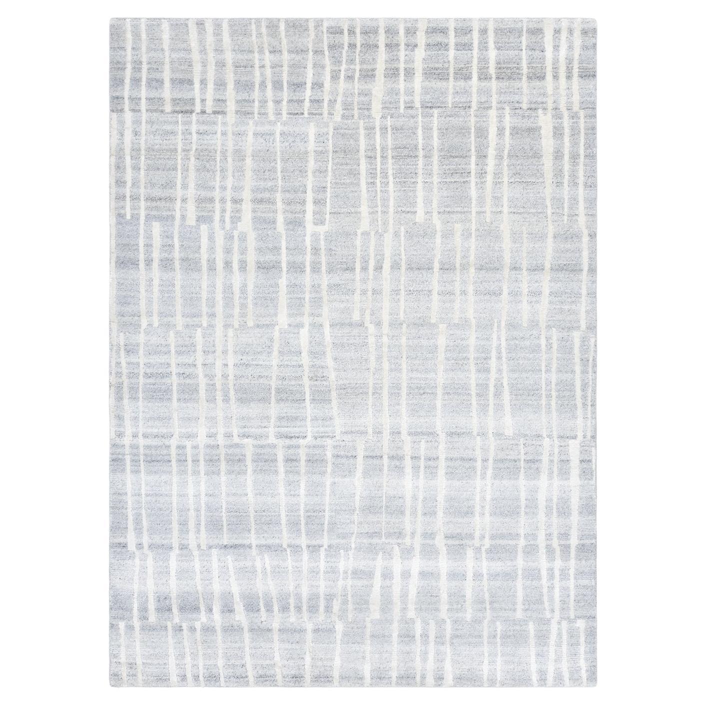 Contemporary Oushak Grey Wool Area Rug For Sale at 1stDibs