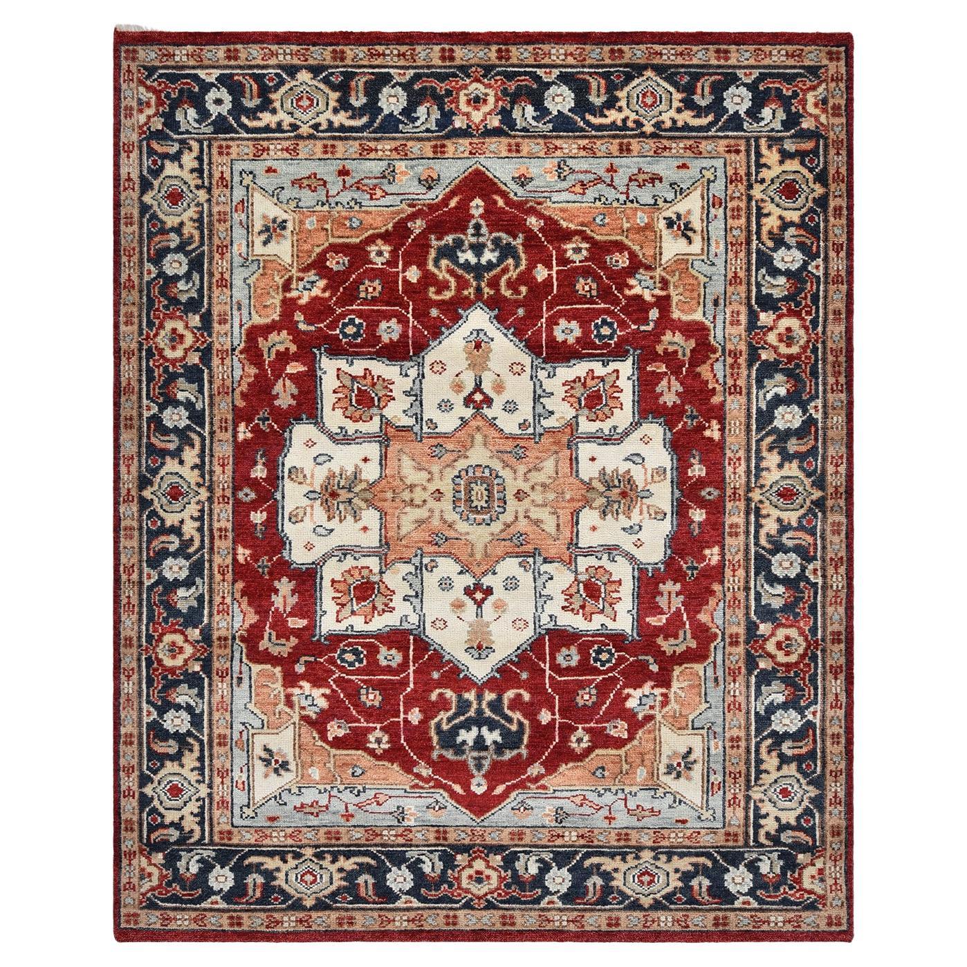 Round Red Traditional Rug For Sale at 1stDibs