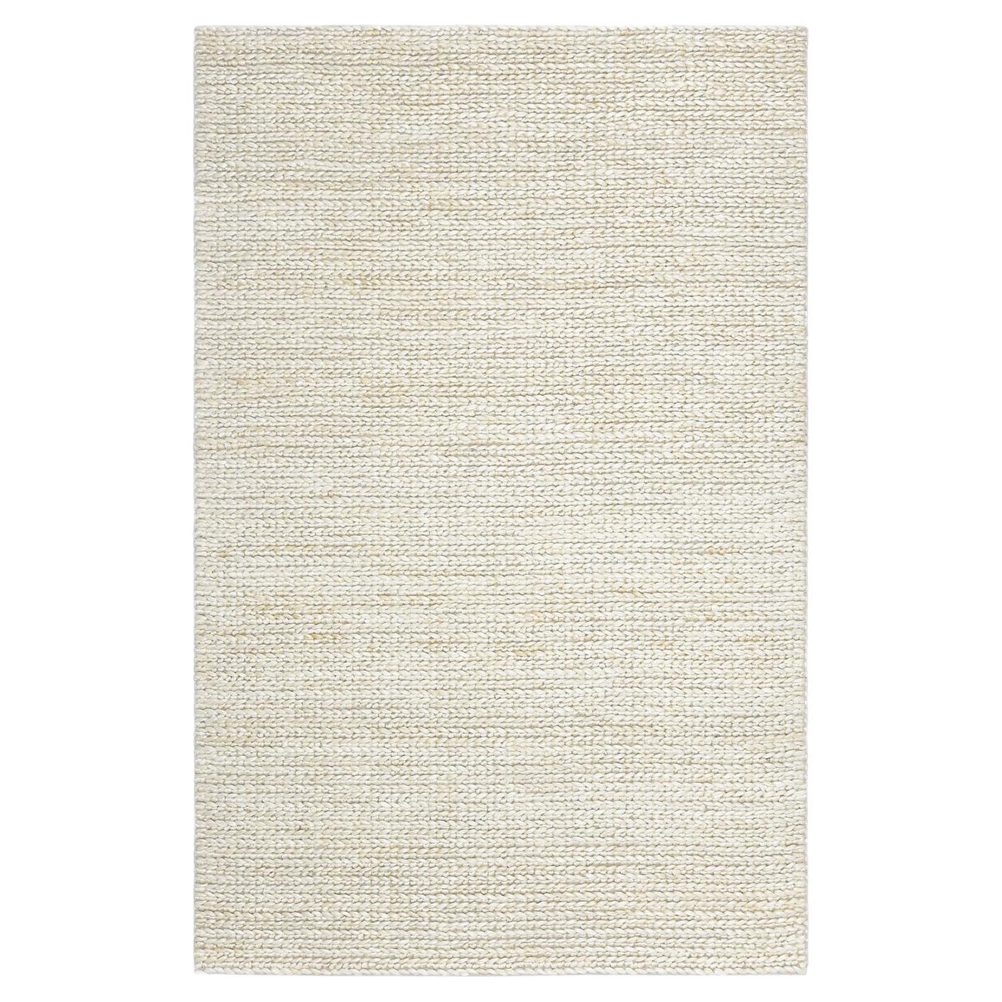 Grey-Onyx Modern Natural Texture Hand Woven Jute and Cotton Area Rug ...