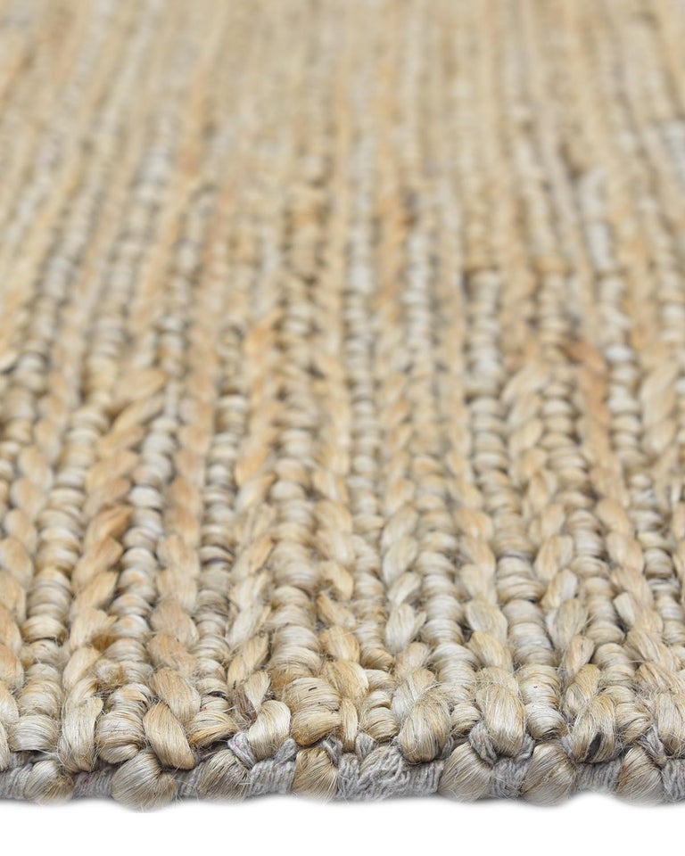 Solo Rugs Transitional Jute Solid Hand Woven Natural Area Rug For Sale ...