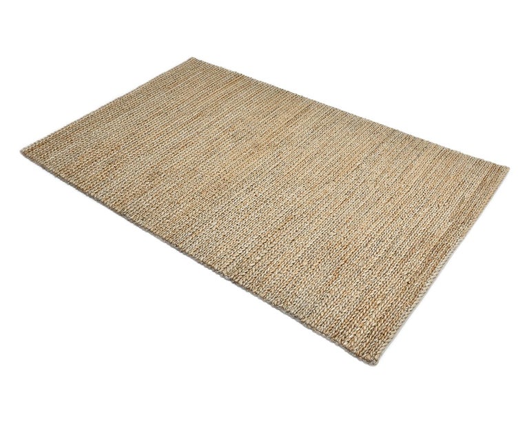 Solo Rugs Transitional Jute Solid Hand Woven Natural Area Rug For Sale ...