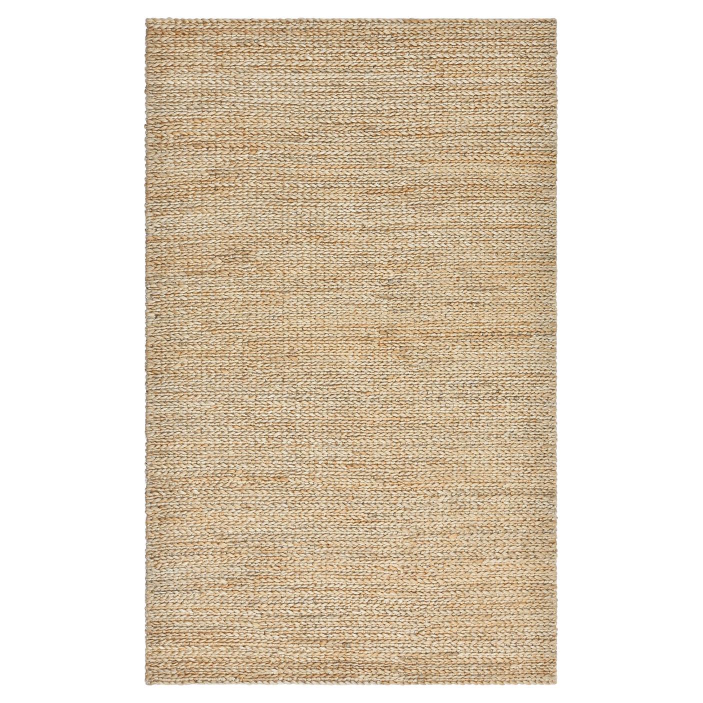 Solo Rugs Transitional Jute Solid Hand Woven Brown Area Rug For Sale at ...