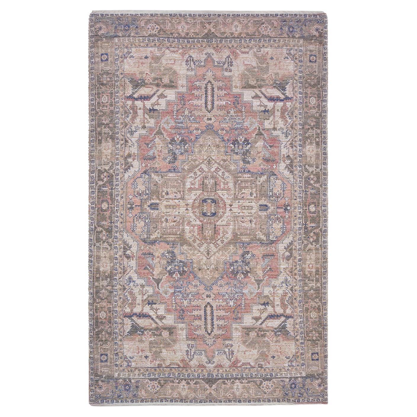 Vintage Dhurrie Rug with Bohemian Southwestern Desert Style For Sale at ...