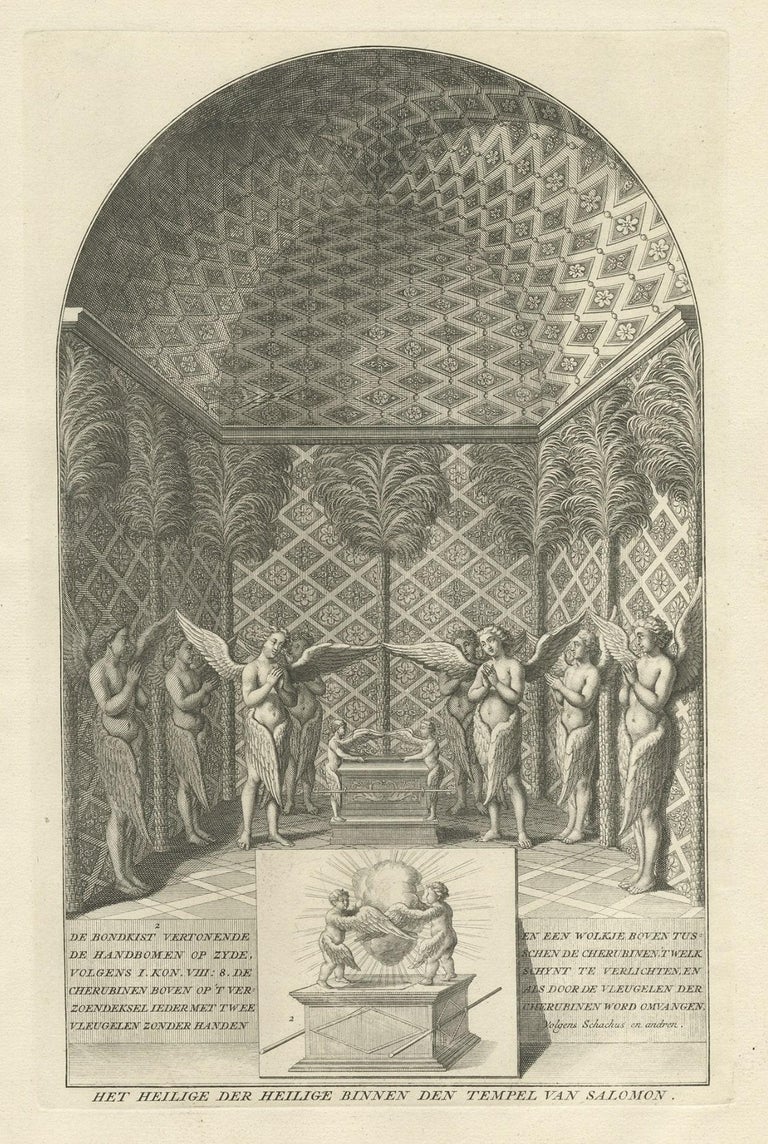 Solomon's Temple, the Holy of Holies, Showing the Ark of the Covenant ...
