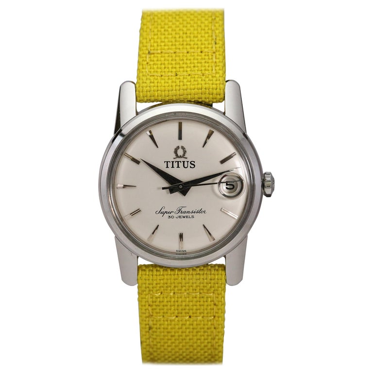 Solvil et Titus Stainless Steel Super Transistor automatic Wristwatch ...