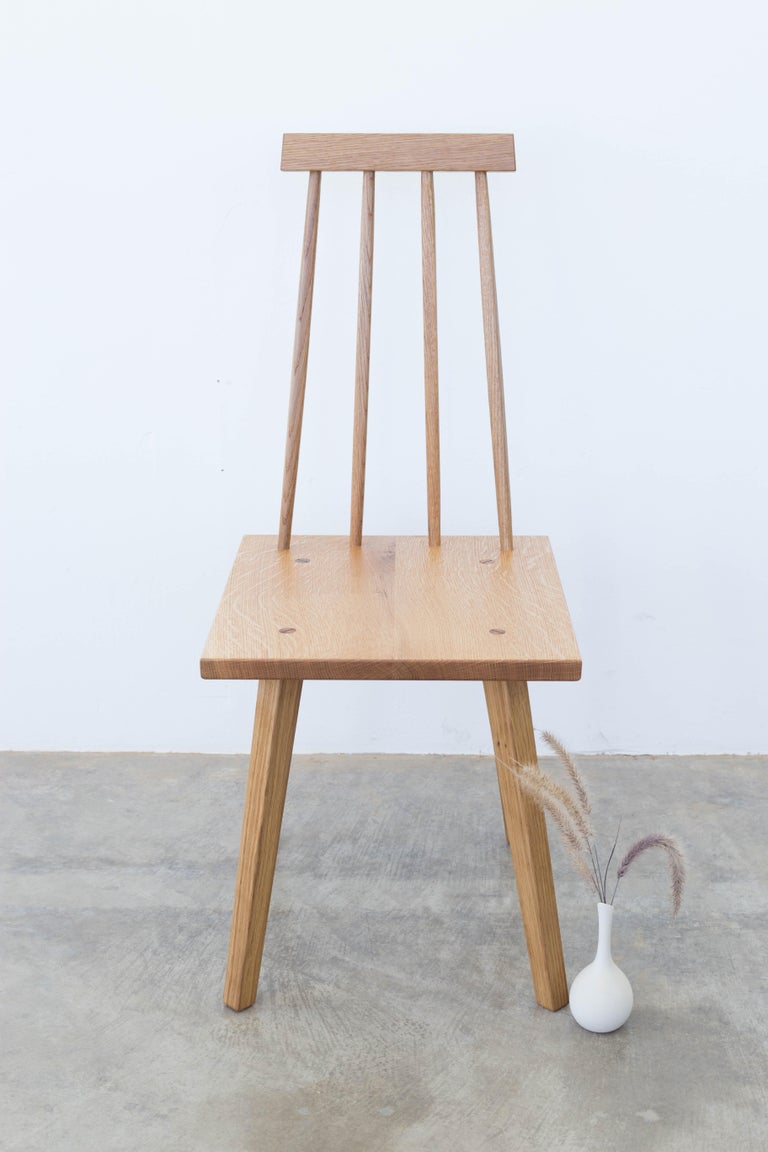 Sommar Dining Chair in White Oak with Spindle Back For Sale at 1stDibs ...
