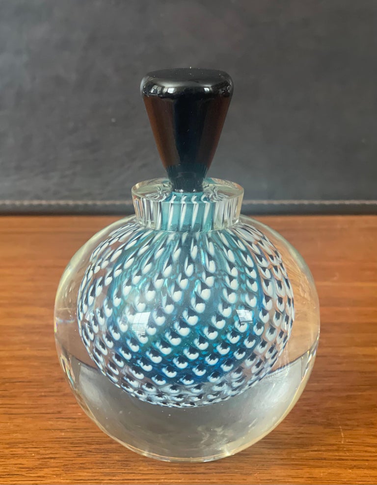 Sommerso Art Glass Perfume Bottle with Stopper by Steven Correia For ...