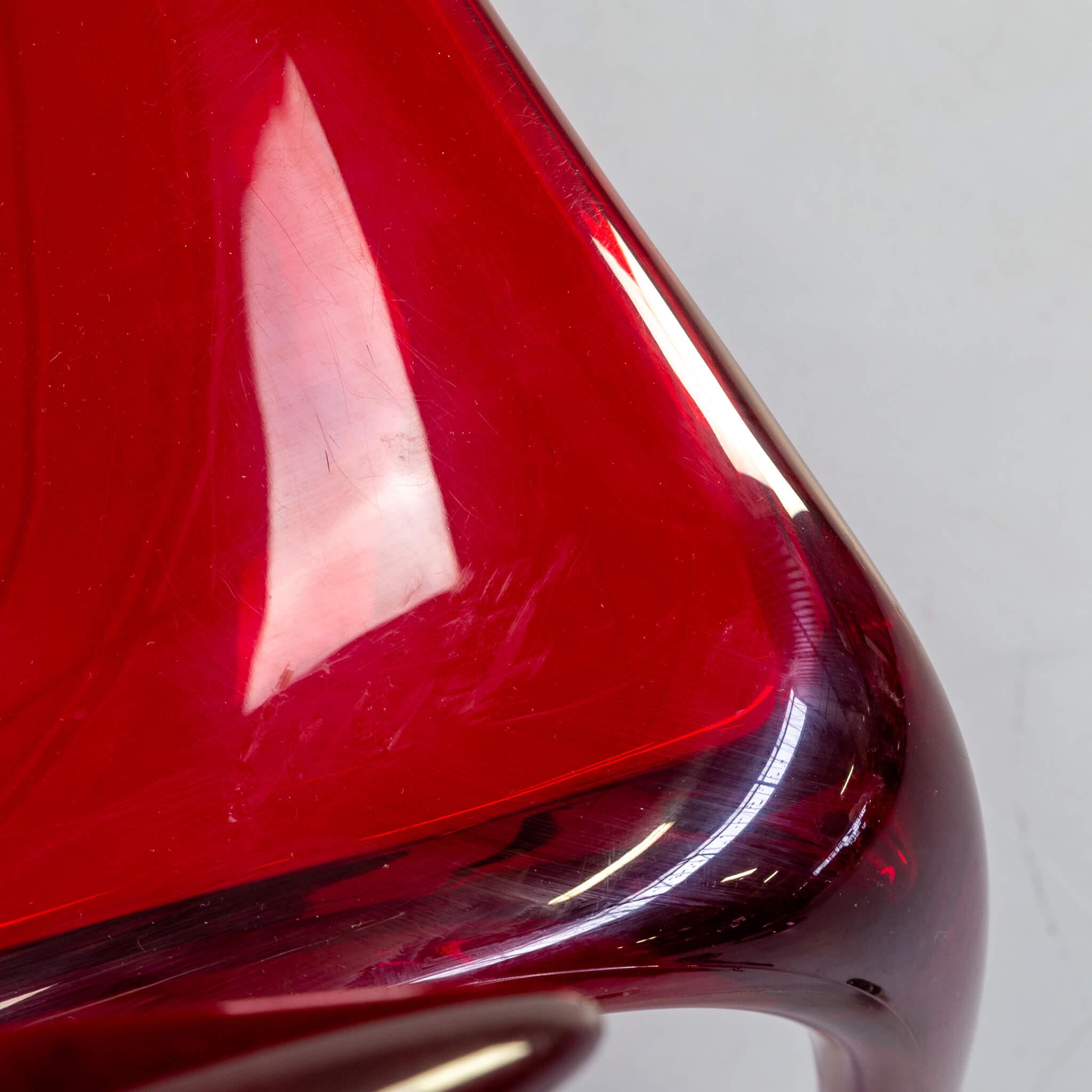 Song Wen Zhong ‘Ava Lucite’ Red Dining Chairs for Roche Bobois Set/6 ...