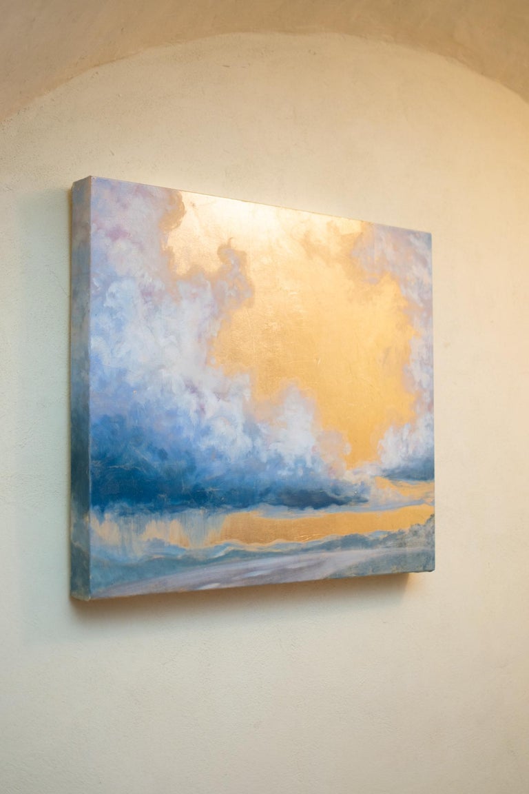 Sonia Bukhgalter - Pathway - contemporary cloud skyscape fresco gold ...
