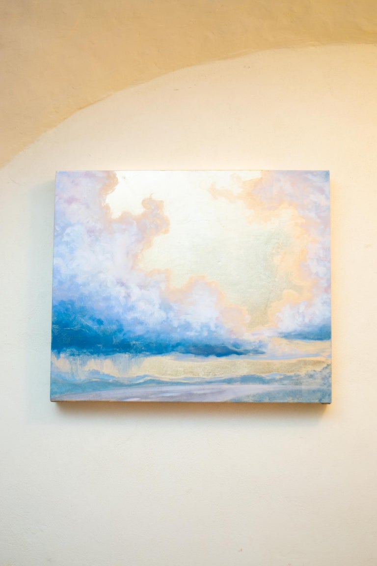 Sonia Bukhgalter - Pathway - contemporary cloud skyscape fresco gold ...