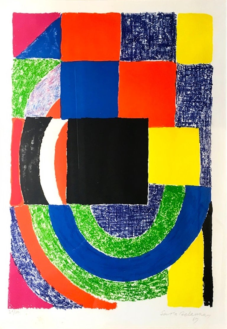Sonia Delaunay - Composition - Original Lithograph by Sonia Delaunay ...