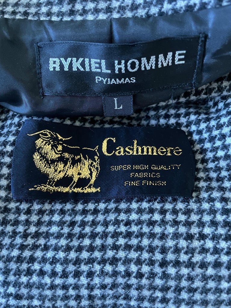 Sonia Rykiel Homme Pyjamas Cashmere Mens Robe For Sale at 1stDibs