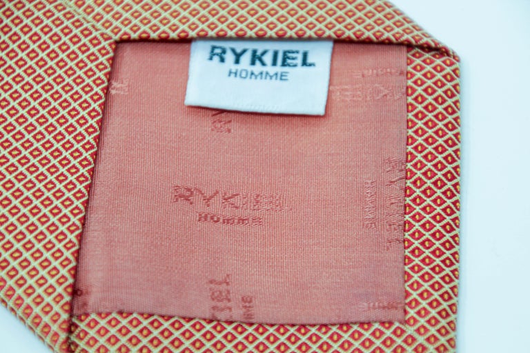 Sonia Rykiel Homme Vintage Silk Tie For Sale at 1stDibs