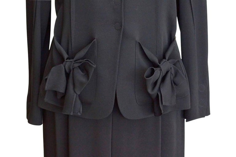 Sonia Rykiel Pant Suit Charming Bows Full Leg Trouser 8 at 1stDibs ...
