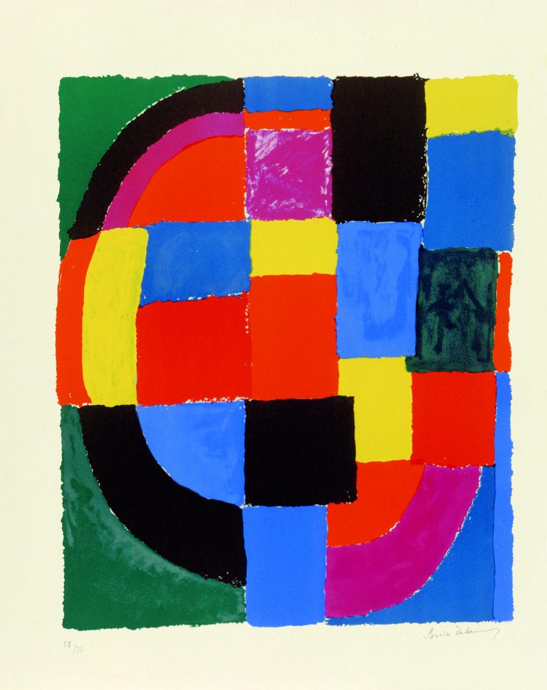 Sonia Terk Delaunay - Sonia Terk Delaunay - Hand-Signed Color Silk ...