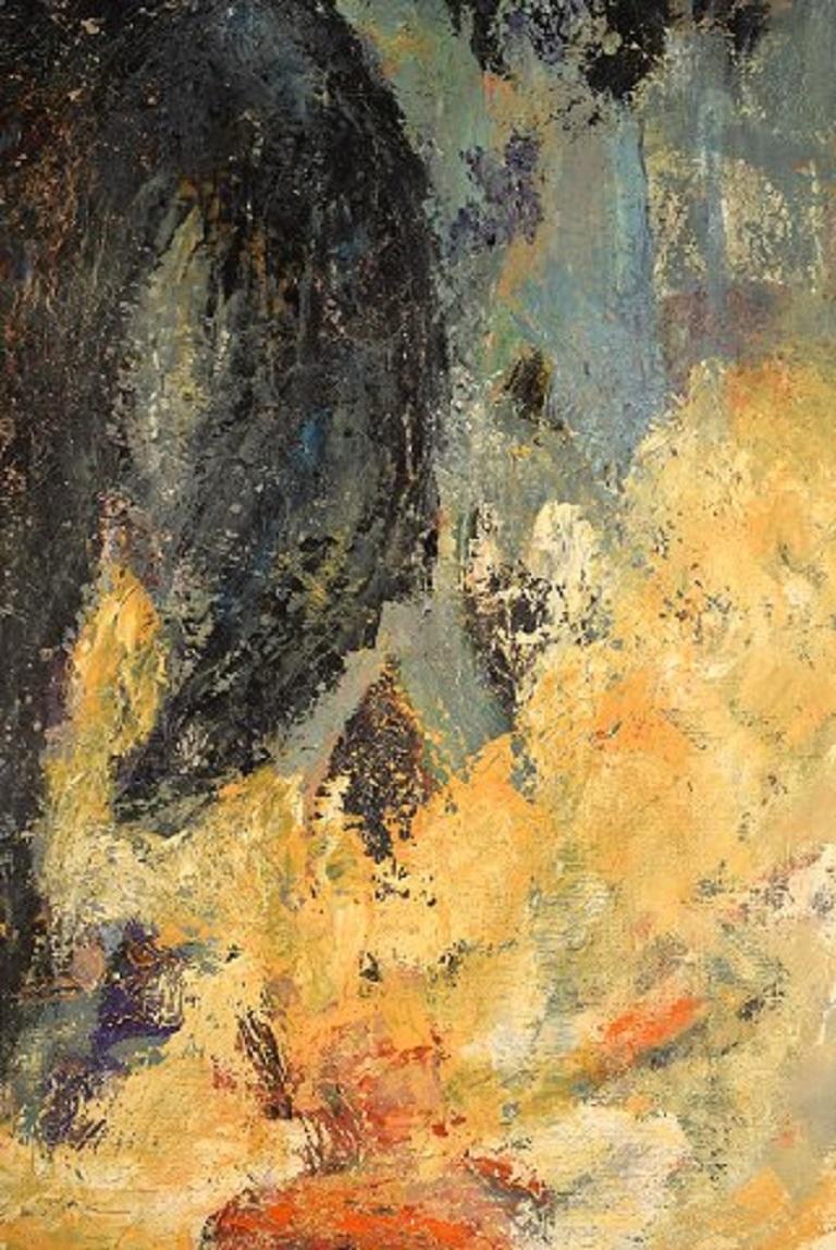 Sonja Henningsen, Danish Artist, Oil on Canvas, Abstract Modernist ...