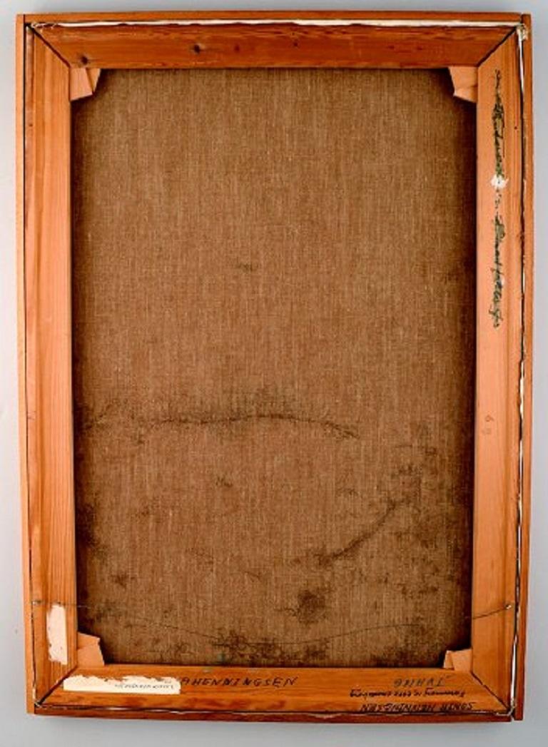 Sonja Henningsen, Danish Artist, Oil on Canvas, Abstract Modernist ...