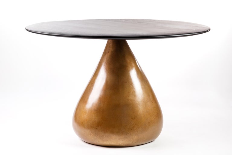 Konekt Sonya Dining Table in Bronze and Ebonized Walnut For Sale at 1stDibs