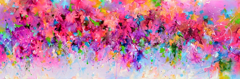 Soos Roxana Gabriela - Japanese Garden, Painting, Acrylic on Canvas For ...