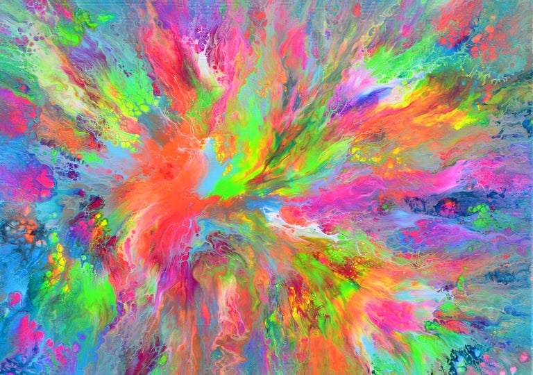 SOOS TIBERIU - Fusion, Painting, Acrylic on Canvas For Sale at 1stDibs