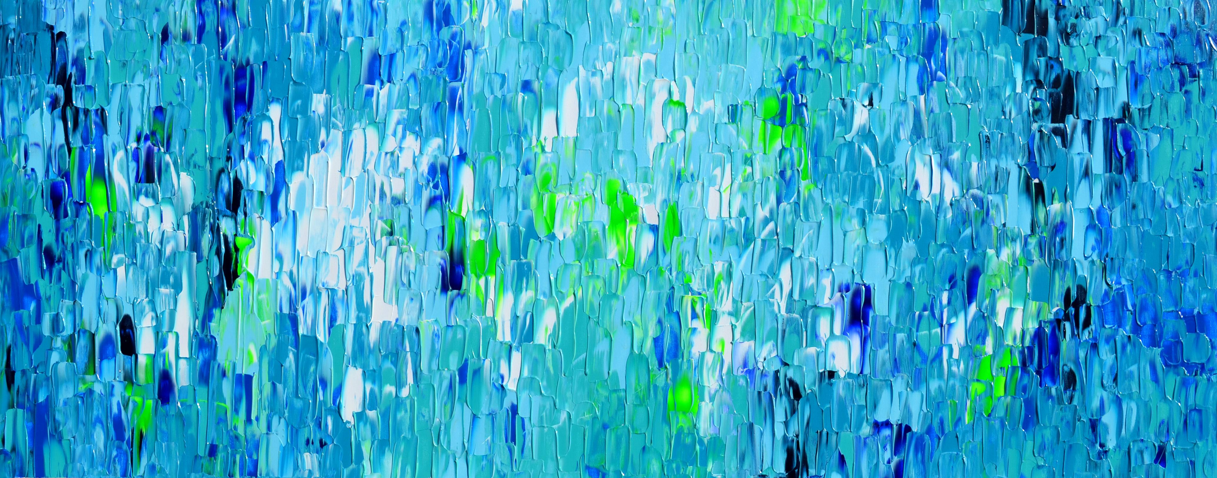 SOOS TIBERIU - Relieve Azul 6 - Gran Relieve Abstracto Azul Pintura ...