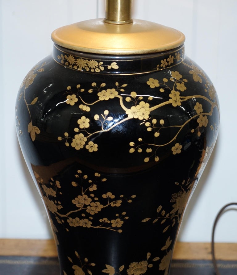 Sop Display Ralph Lauren Large Gable Lamp Blak Gol Chinese at 1stDibs