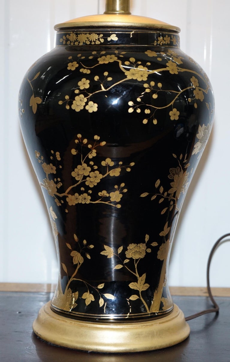 Sop Display Ralph Lauren Large Gable Lamp Blak Gol Chinese at 1stDibs