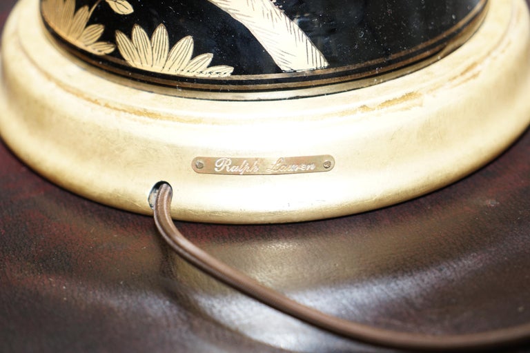 Sop Display Ralph Lauren Large Gable Lamp Blak Gol Chinese at 1stDibs