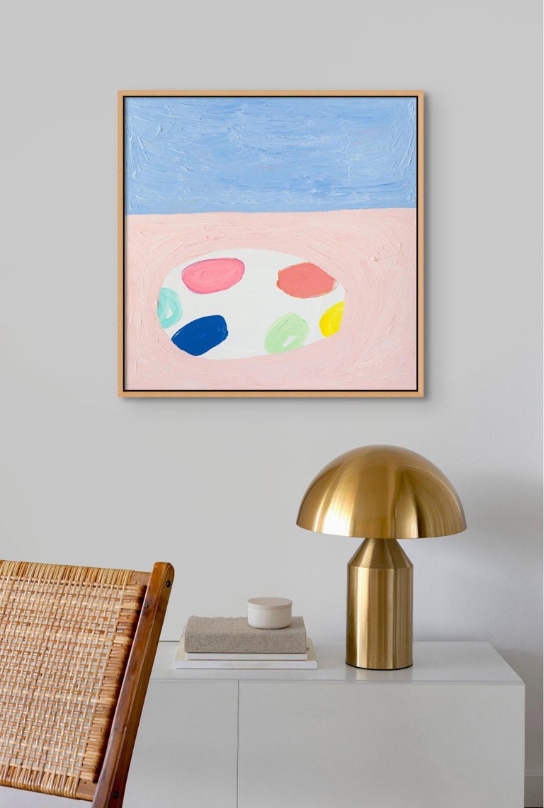 Sophie Asselin - L’œuf (Abstract painting) For Sale at 1stDibs