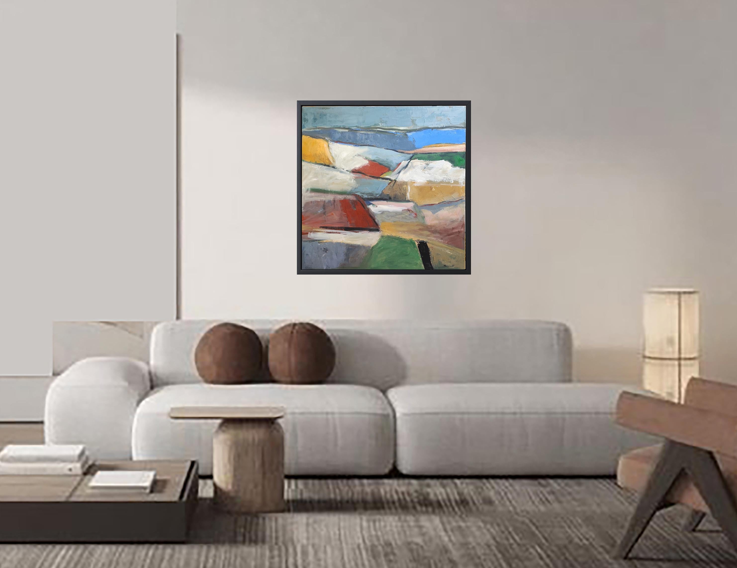 SOPHIE DUMONT - abstract countryside, lanscape, oil on canvas ...