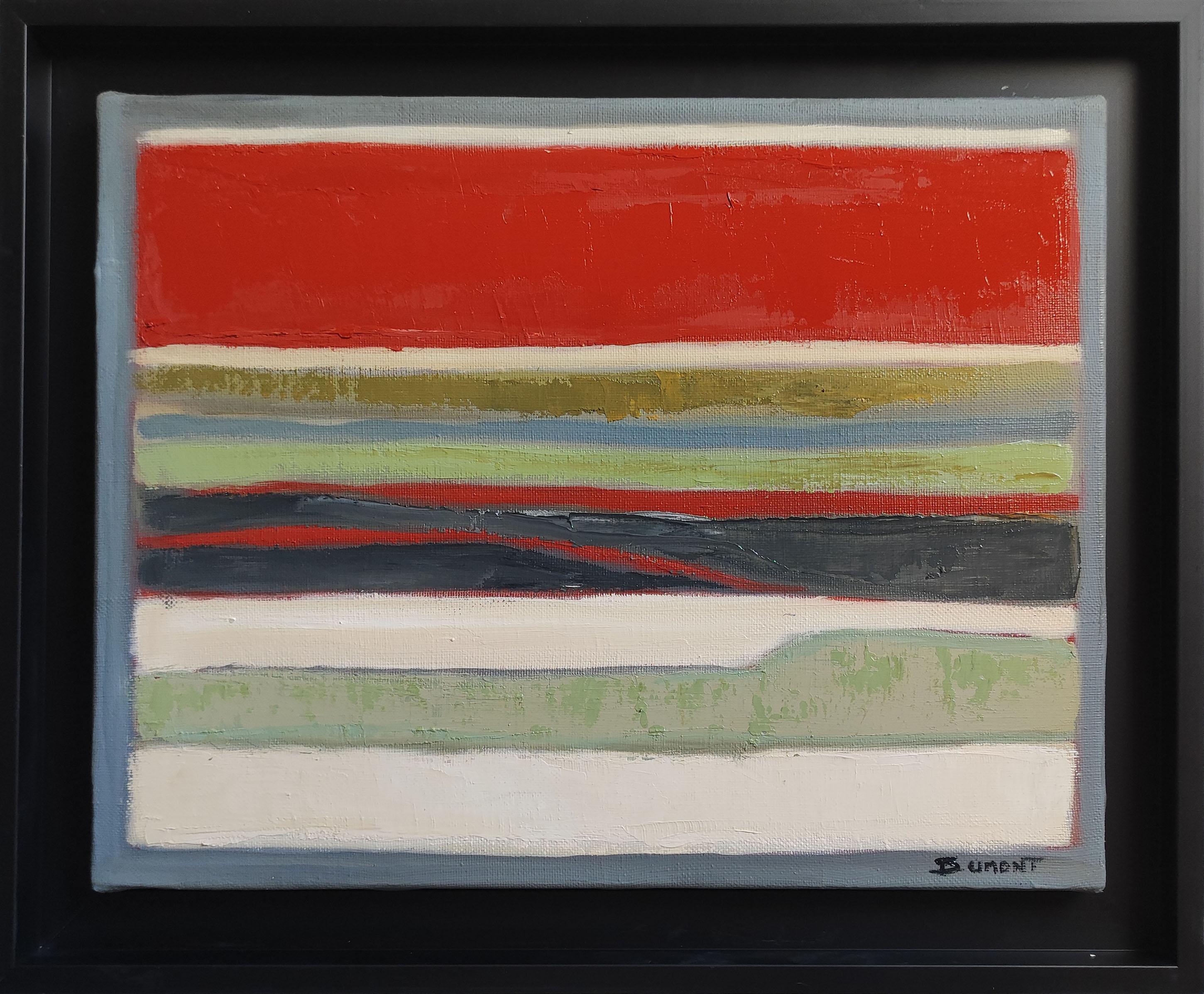 SOPHIE DUMONT - Abstract Horizons, French, Modern, Oil on canvas ...