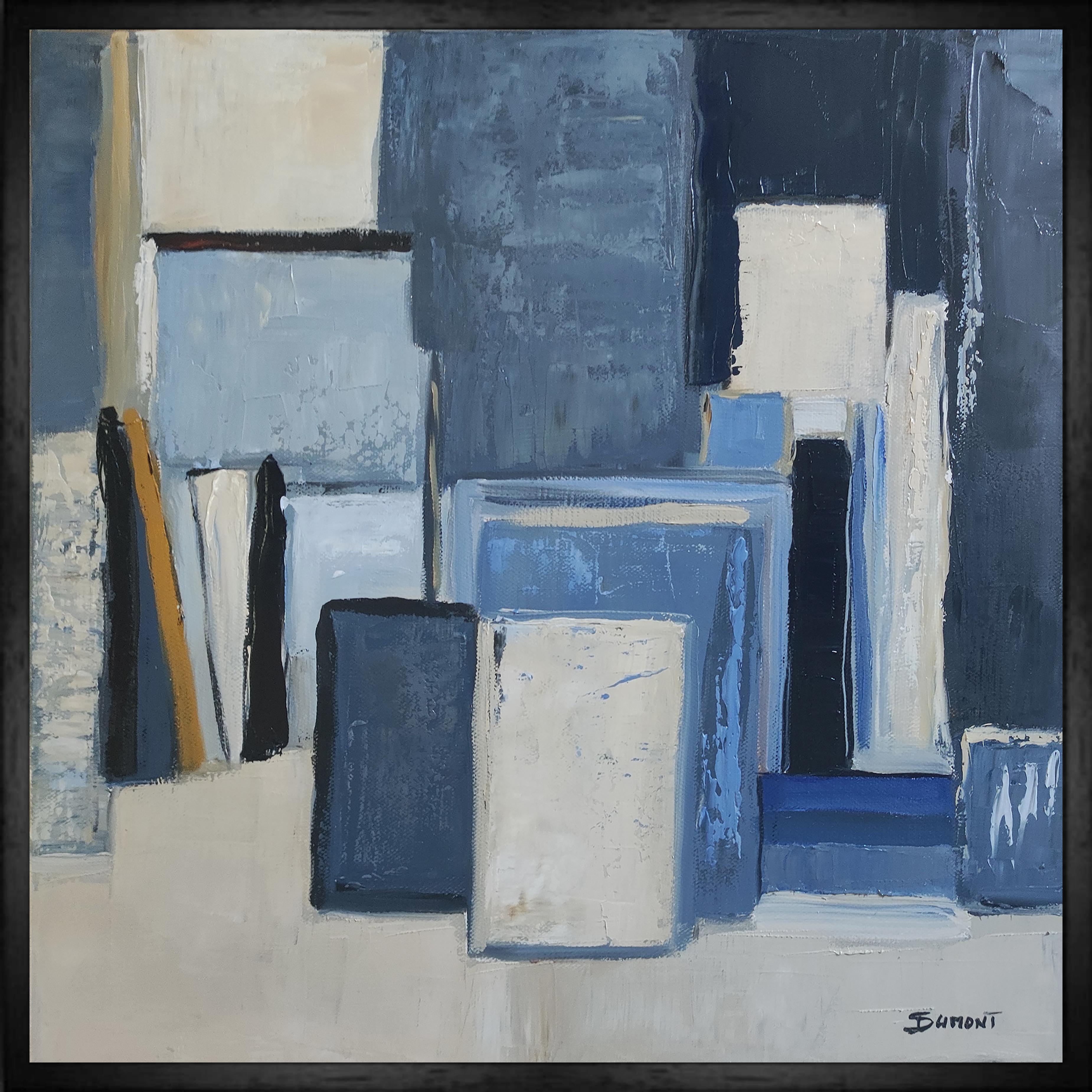 SOPHIE DUMONT - atelier 14, abstract, blue, oil on canvas? contempory ...