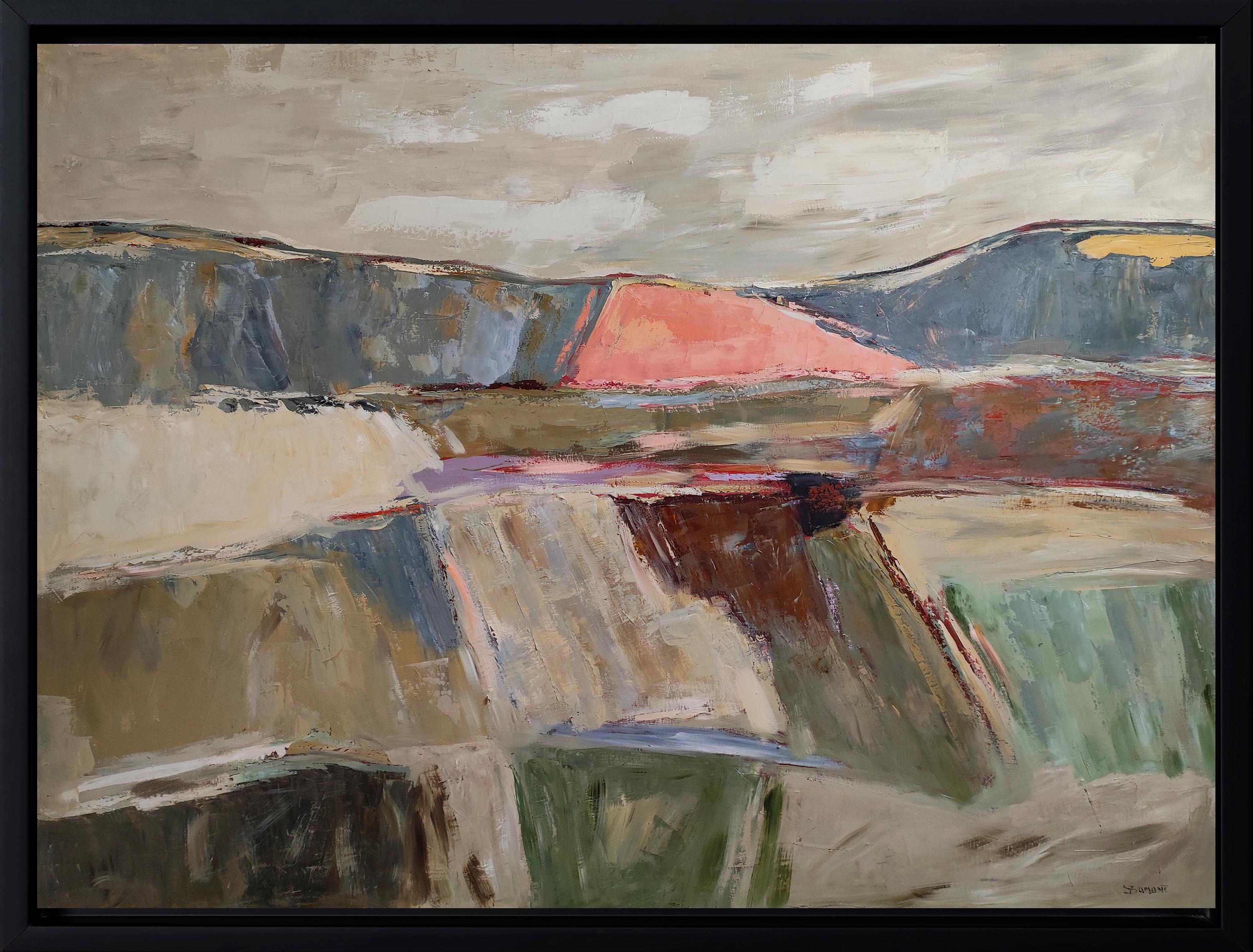 SOPHIE DUMONT - Eroded horizon- Large Abstract Painting – Landscape ...