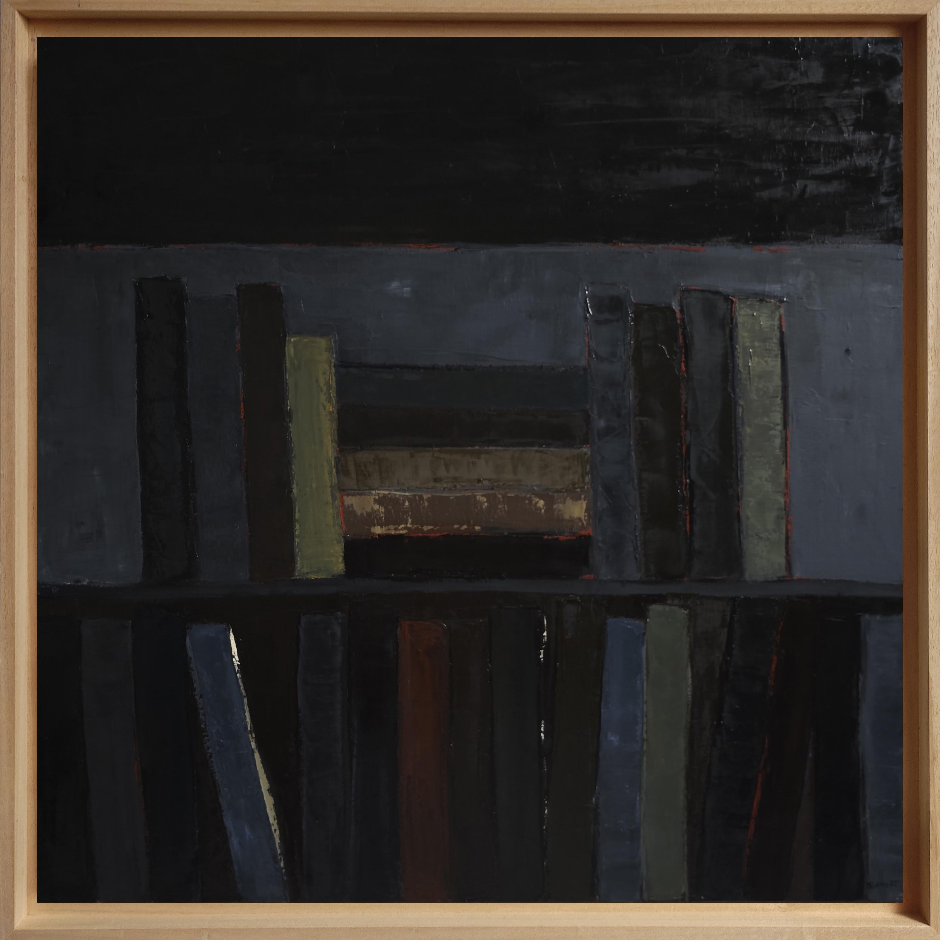 SOPHIE DUMONT - Mémoire Obscure - Large Abstract Oil Painting, Signed ...